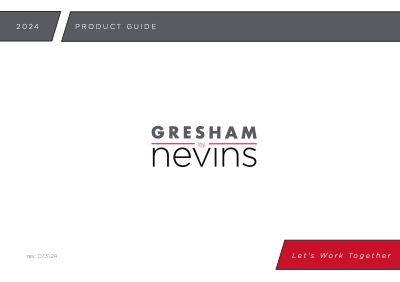 Gresham Brochure and Price Guide | 1-800-231-2744
