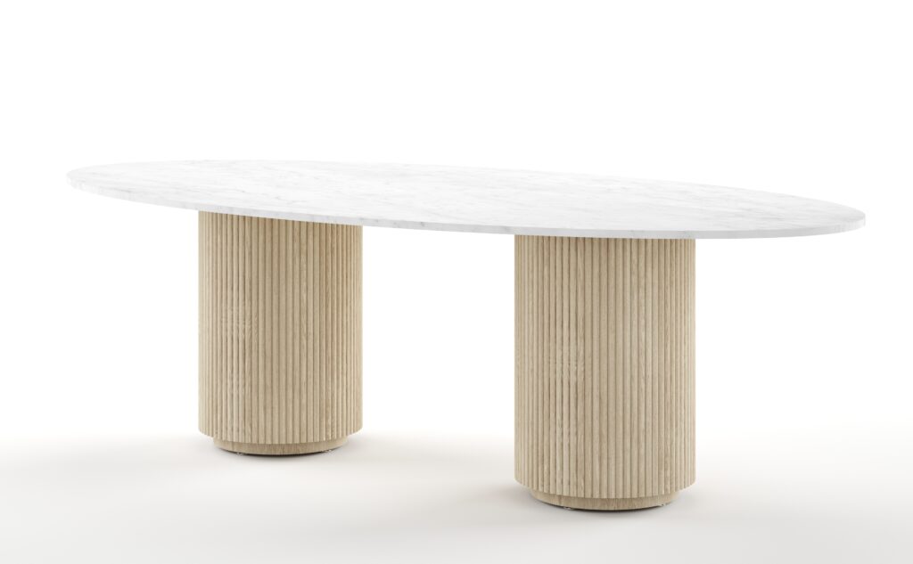 Ollie Table Drawings for Designers | Nevins Office Furniture